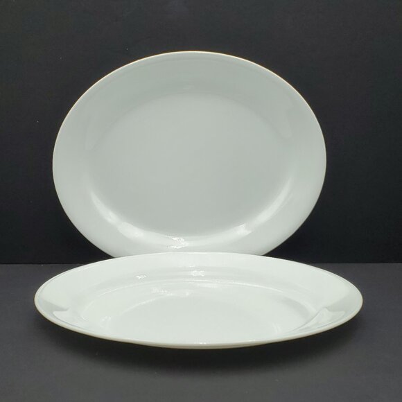 Corelle | Dining | Corelle Winter Frost White Small Oval Platters Corning White Oval Serving ...